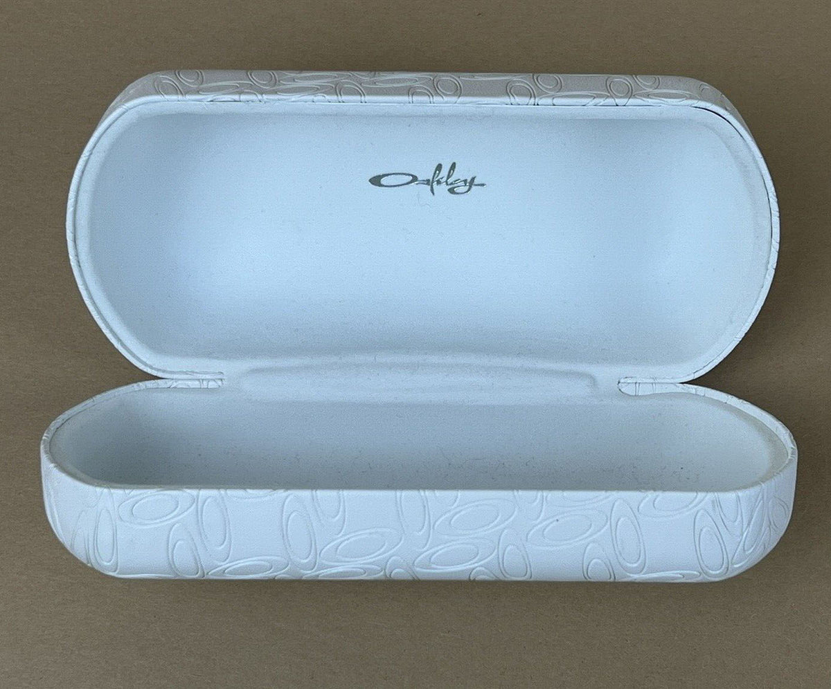 Oakley Large White Hard Shell Embossed Sunglasses Case – SmartBuyKart